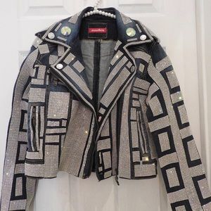 jessebelle boutique | Jackets & Coats | Handmade Bedazzled Denim Jacket ...